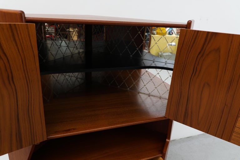 Mid-Century Danish Teak Corner Cabinet by Omann Jun For Sale at 1stDibs