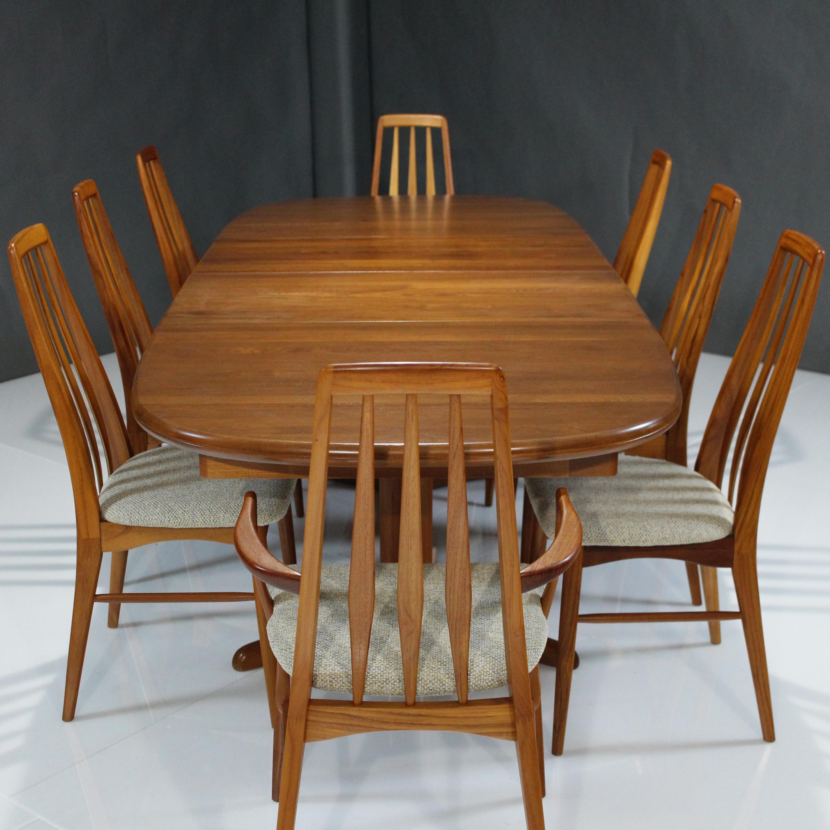 Midcentury Danish Teak Dining Set by Niels Koefoed For Sale at 1stDibs