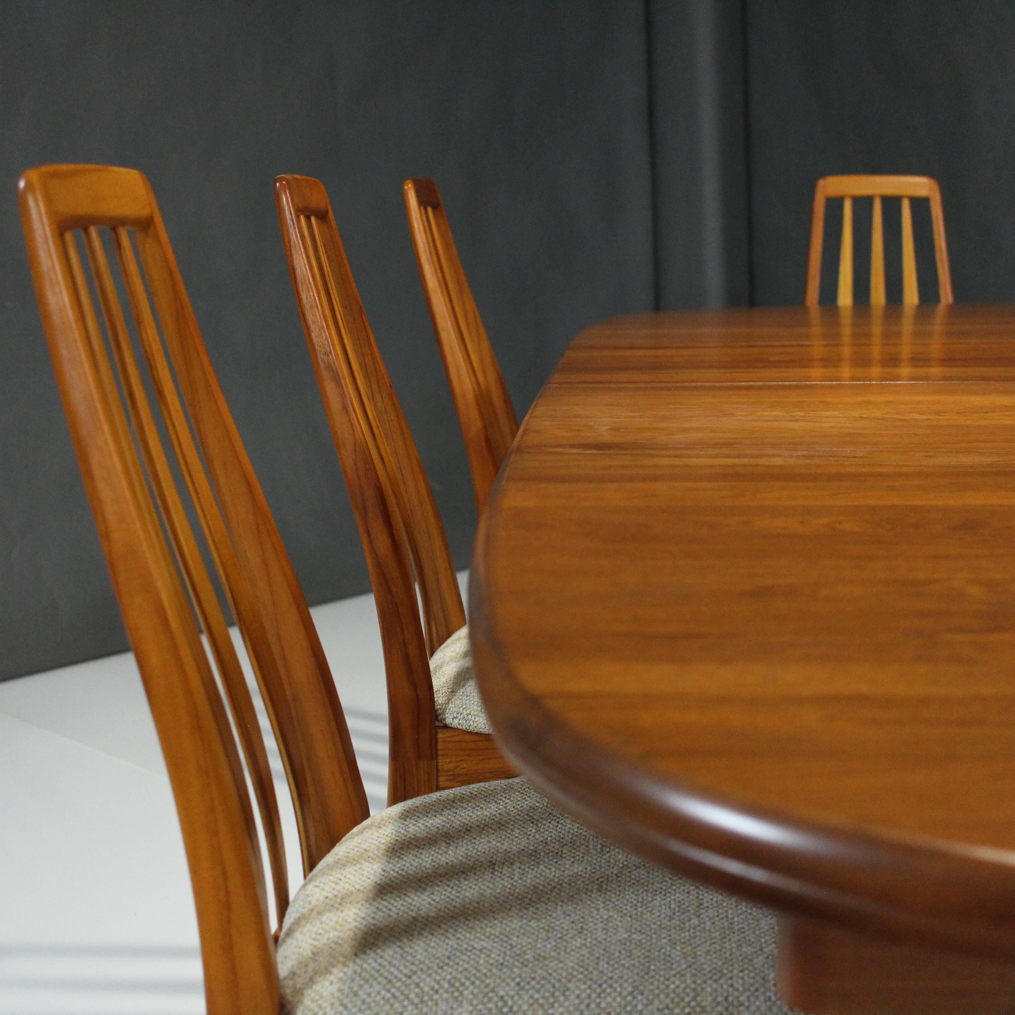 Midcentury Danish Teak Dining Set by Niels Koefoed For Sale at 1stDibs