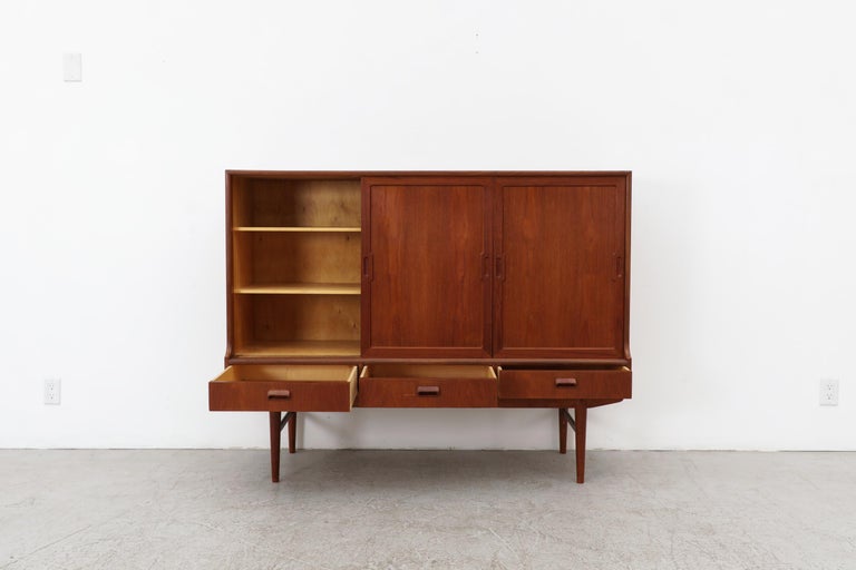 Mid-Century Danish Teak Highboard at 1stDibs