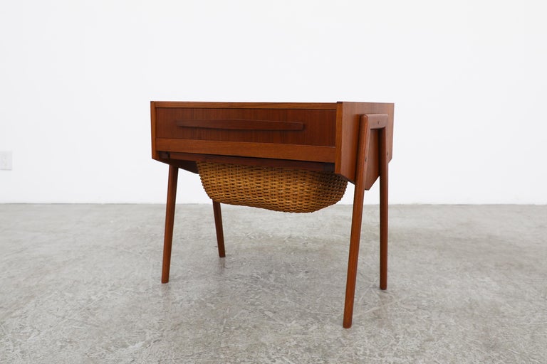 Mid-Century Danish Teak Sewing Box at 1stDibs