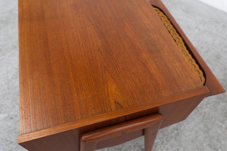 Mid-Century Danish Teak Sewing Box at 1stDibs