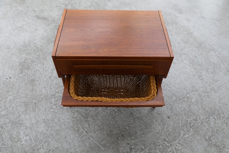 Mid-Century Danish Teak Sewing Box at 1stDibs