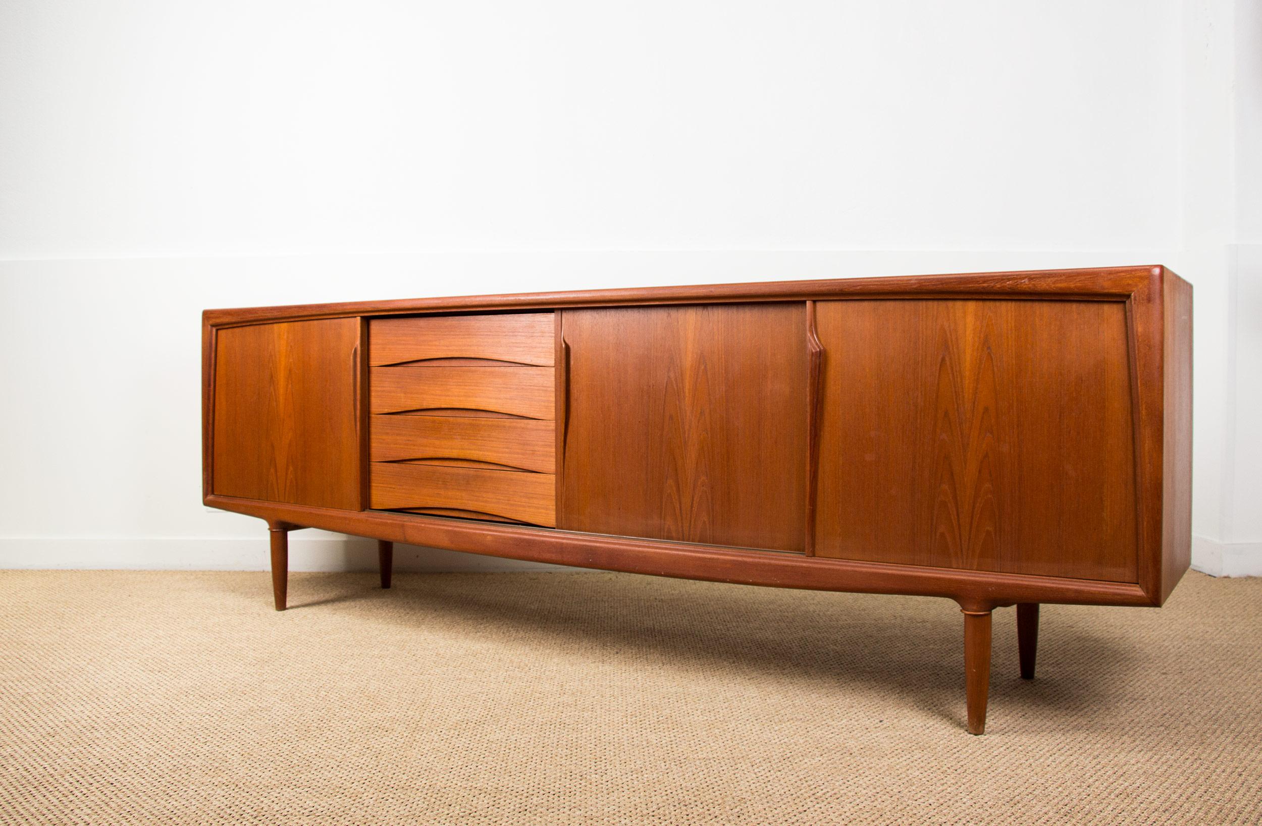 Mid-Century Danish Teak Sideboard by Gunni Omann for Axel Christensen ...