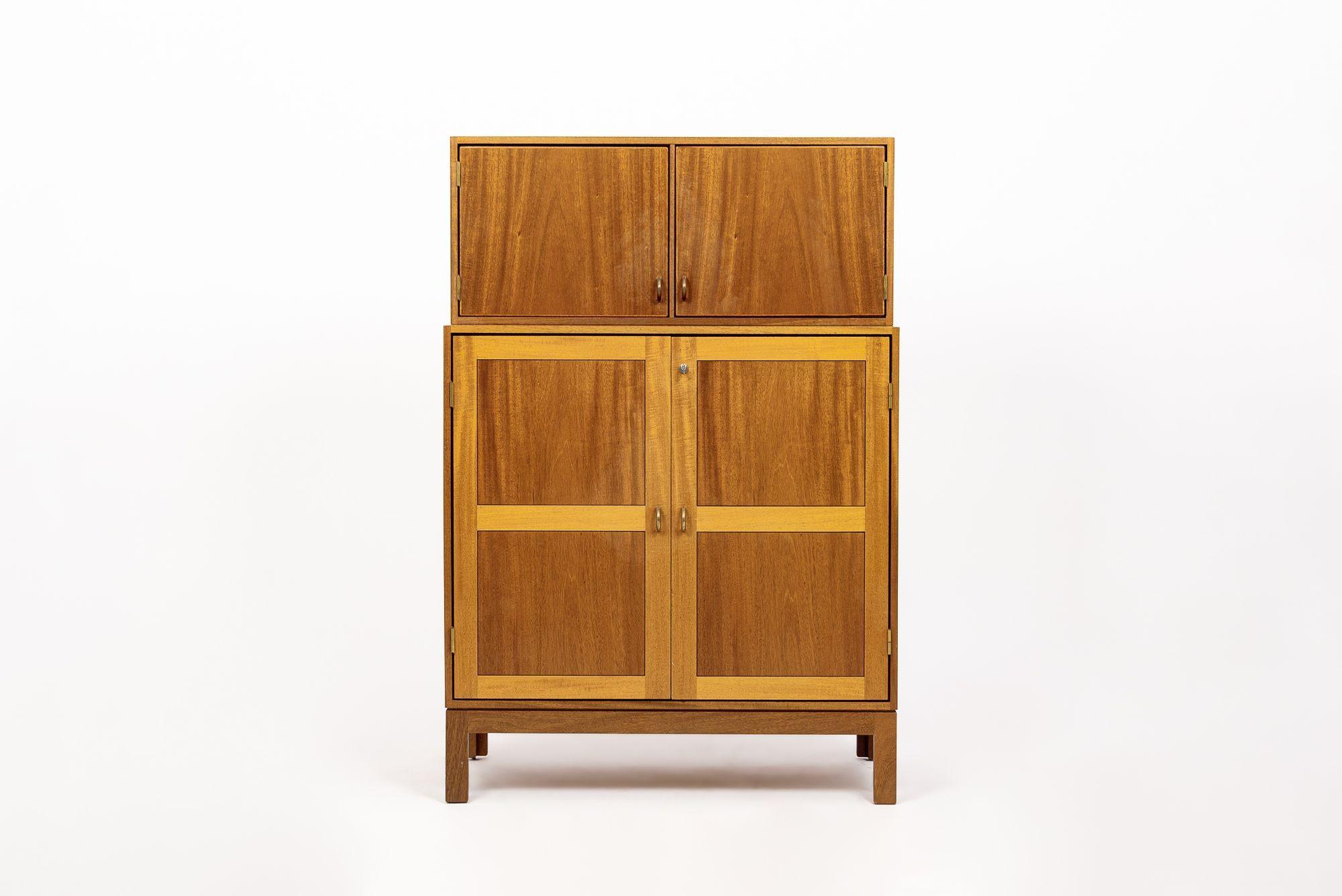 Mid Century Danish Teak Wood Storage Cabinet by Soborg Mobler - 2 ...