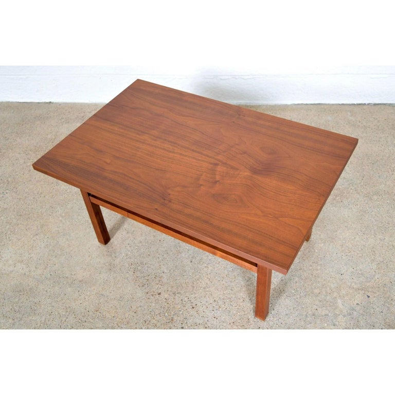 Midcentury Danish Walnut Wood End Table, 1960s For Sale at 1stDibs