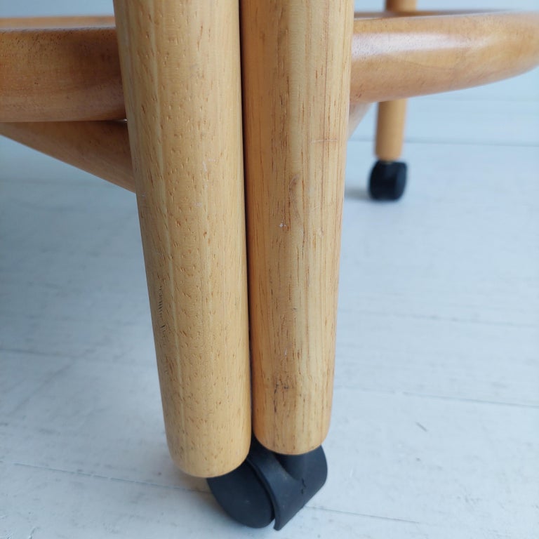 Mid-Century Dansk Jens Quistgaard Danish 2-Tier Round Trolley Lazy ...