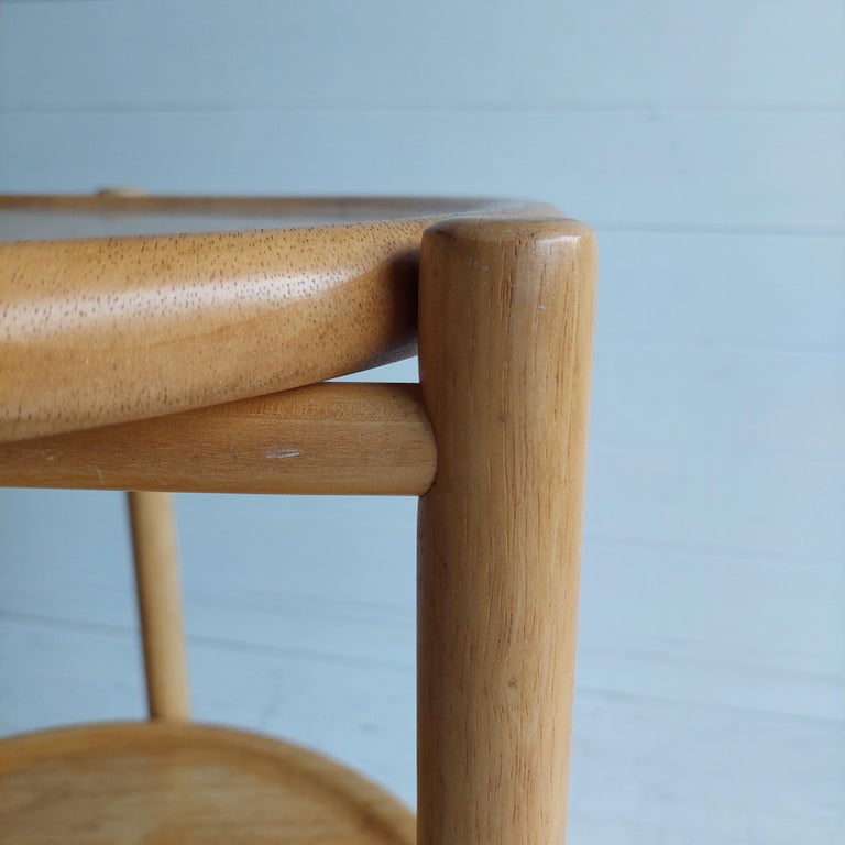 Mid-Century Dansk Jens Quistgaard Danish 2-Tier Round Trolley Lazy ...