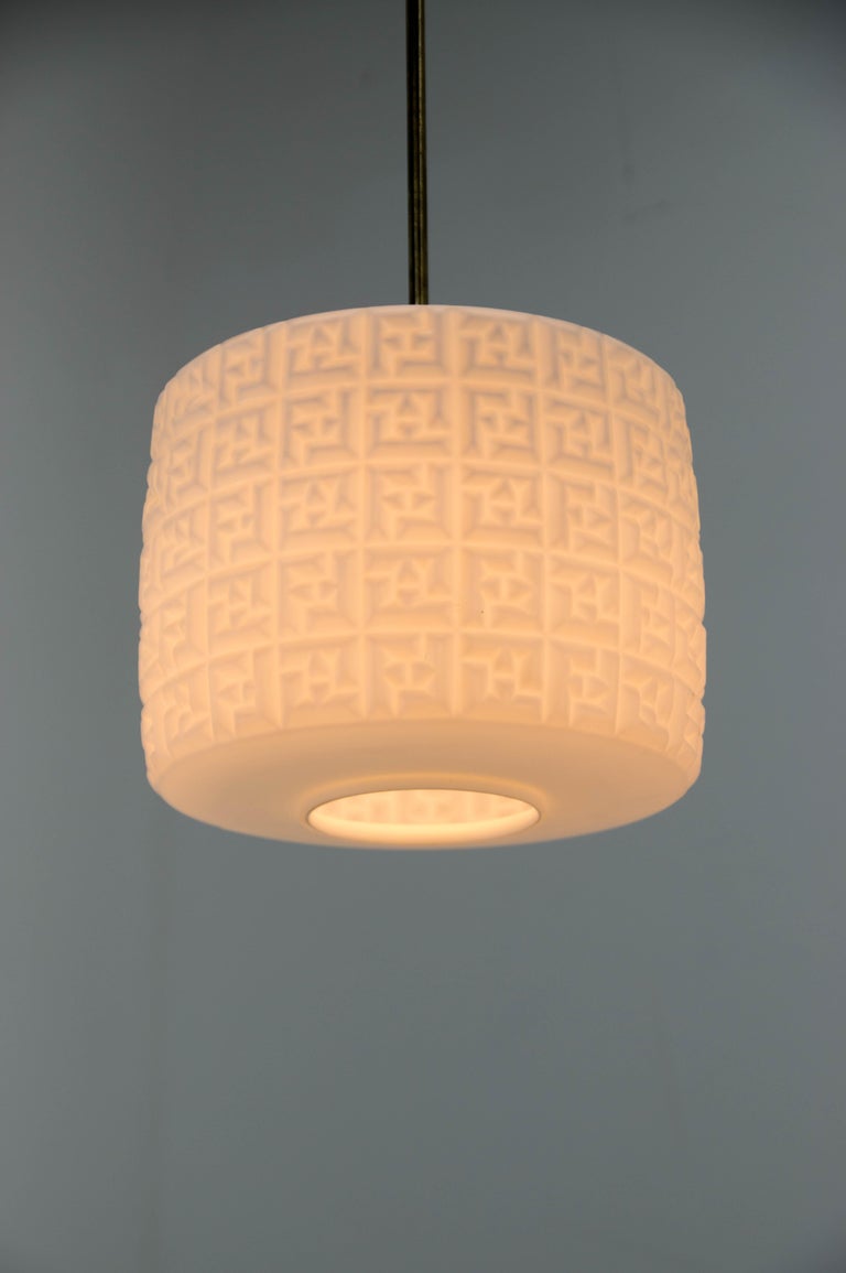 Mid-Century Design Chandelier, Czechoslovakia, 1960s, Two Items ...