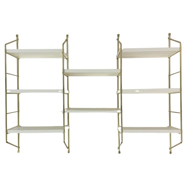 Mid-Century Design Danish Metal Wall Unit, 1970’s For Sale at 1stDibs