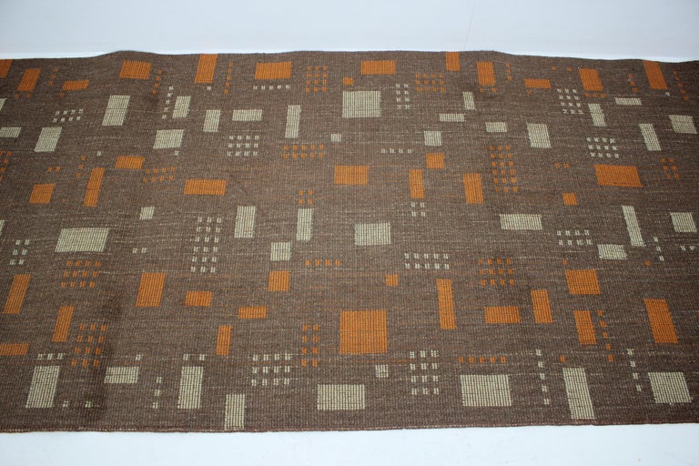 Midcentury Design Geometric Carpet / Rug, 1960s For Sale at 1stDibs