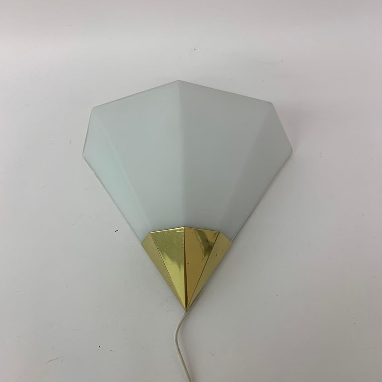 Midcentury Design Glashutte Limburg Wall Lamp, 1970s For Sale at 1stDibs