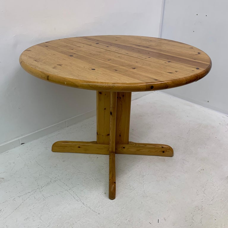 Midcentury Design Pine Wood Extendable Dining Table, 1970s For Sale at ...