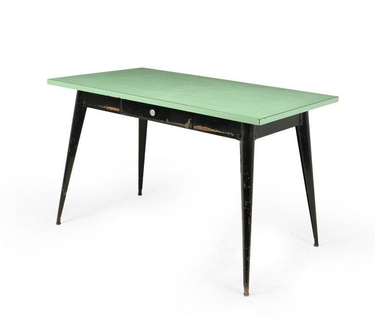 Mid Century Desk by Tolix T55 C1950 at 1stDibs