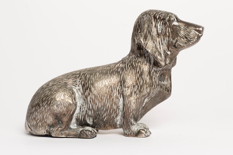 Mid-Century Dog Dachshund Metal Decorative Sculpture, Italy, 1950s For ...