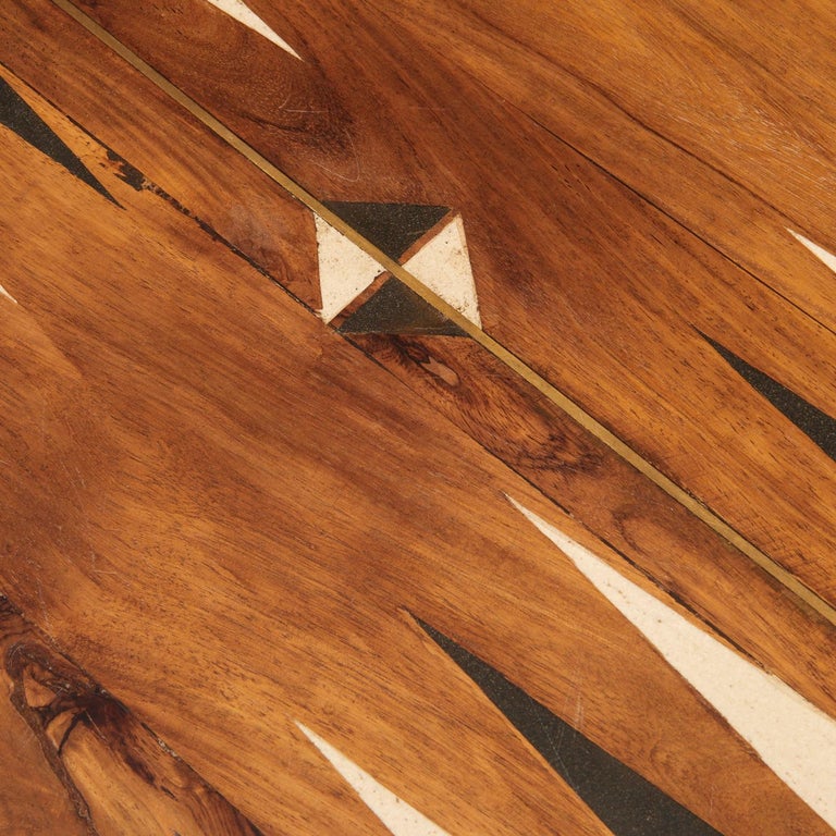 Mid-Century Don Shoemaker 'Style' Exotic Wood and Enamel Inlaid ...