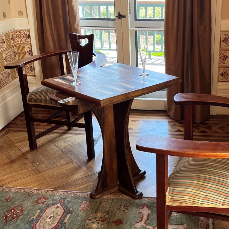 Mid-Century Don Shoemaker 'Style' Exotic Wood and Enamel Inlaid ...