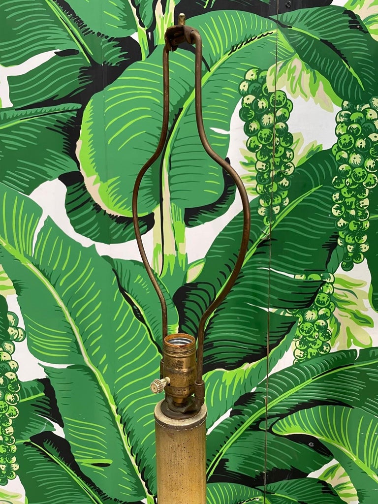 Midcentury Dorothy Draper Style Gold Table Lamps For Sale at 1stDibs