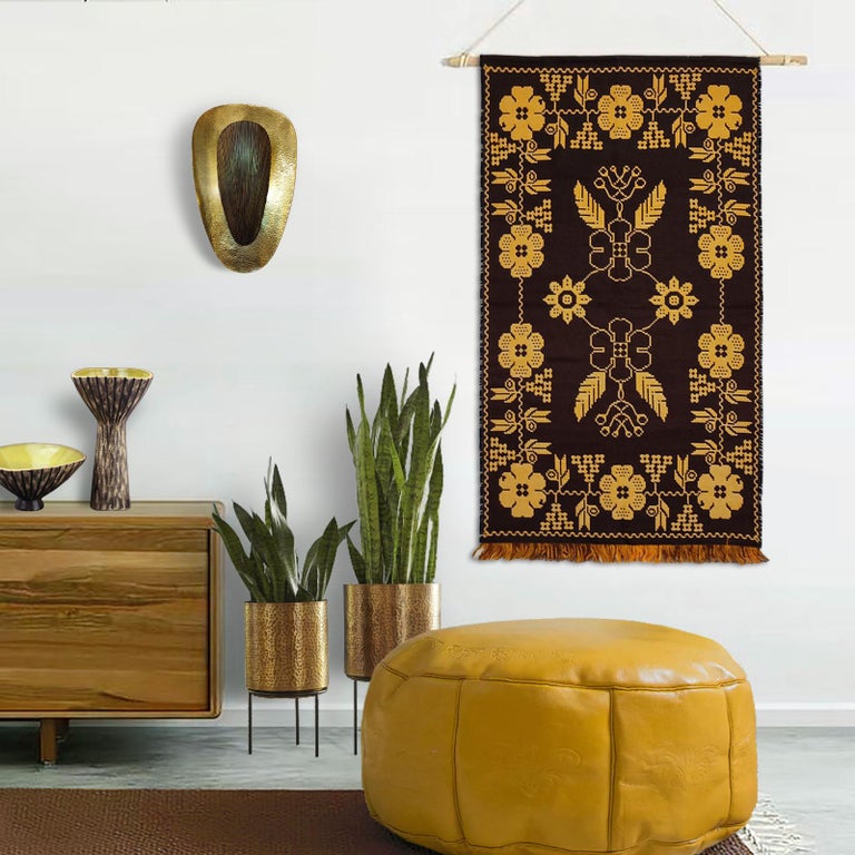 Mid-Century Double Weaved Wall Hanging Wool Tapestry, Finland, 1960s ...
