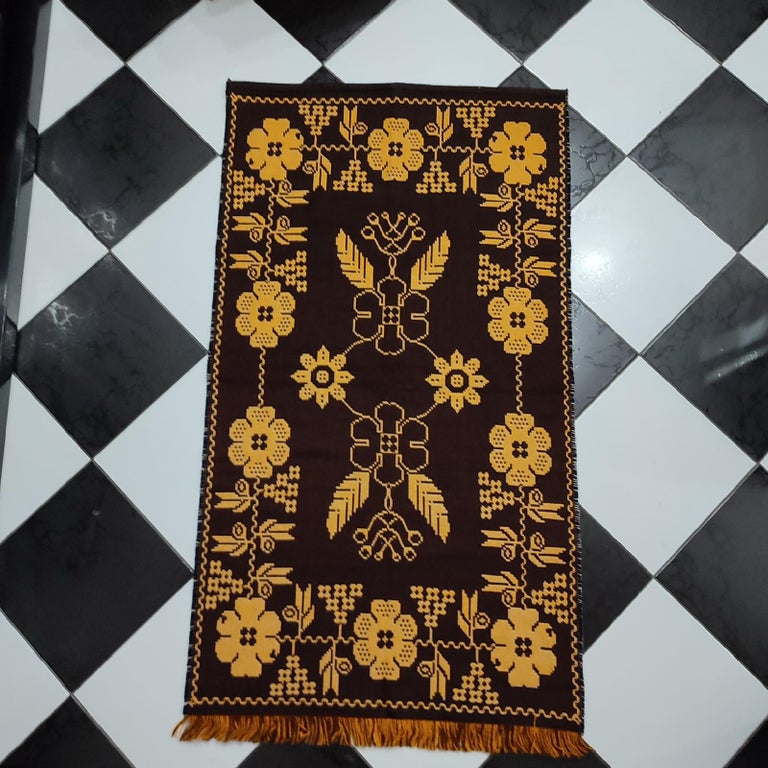 Mid-Century Double Weaved Wall Hanging Wool Tapestry, Finland, 1960s ...