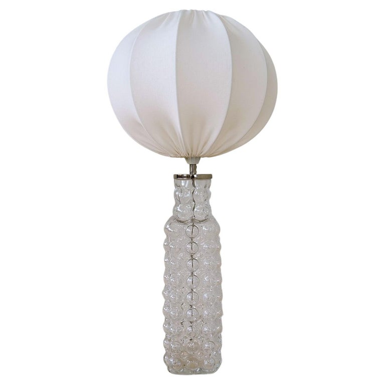 Midcentury Drop Shaped Crystal Rare Table Lamp Orrefors by Carl ...