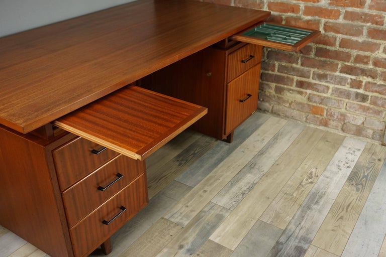 Midcentury Dutch Design "Burwood" Executive Desk at 1stDibs