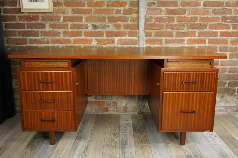 Midcentury Dutch Design "Burwood" Executive Desk at 1stDibs