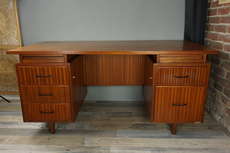 Midcentury Dutch Design "Burwood" Executive Desk at 1stDibs