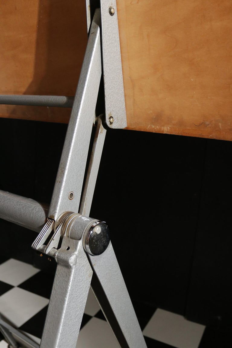 Mid-century Dutch Industrial Design Architect Folding Drafting Table 50 ...