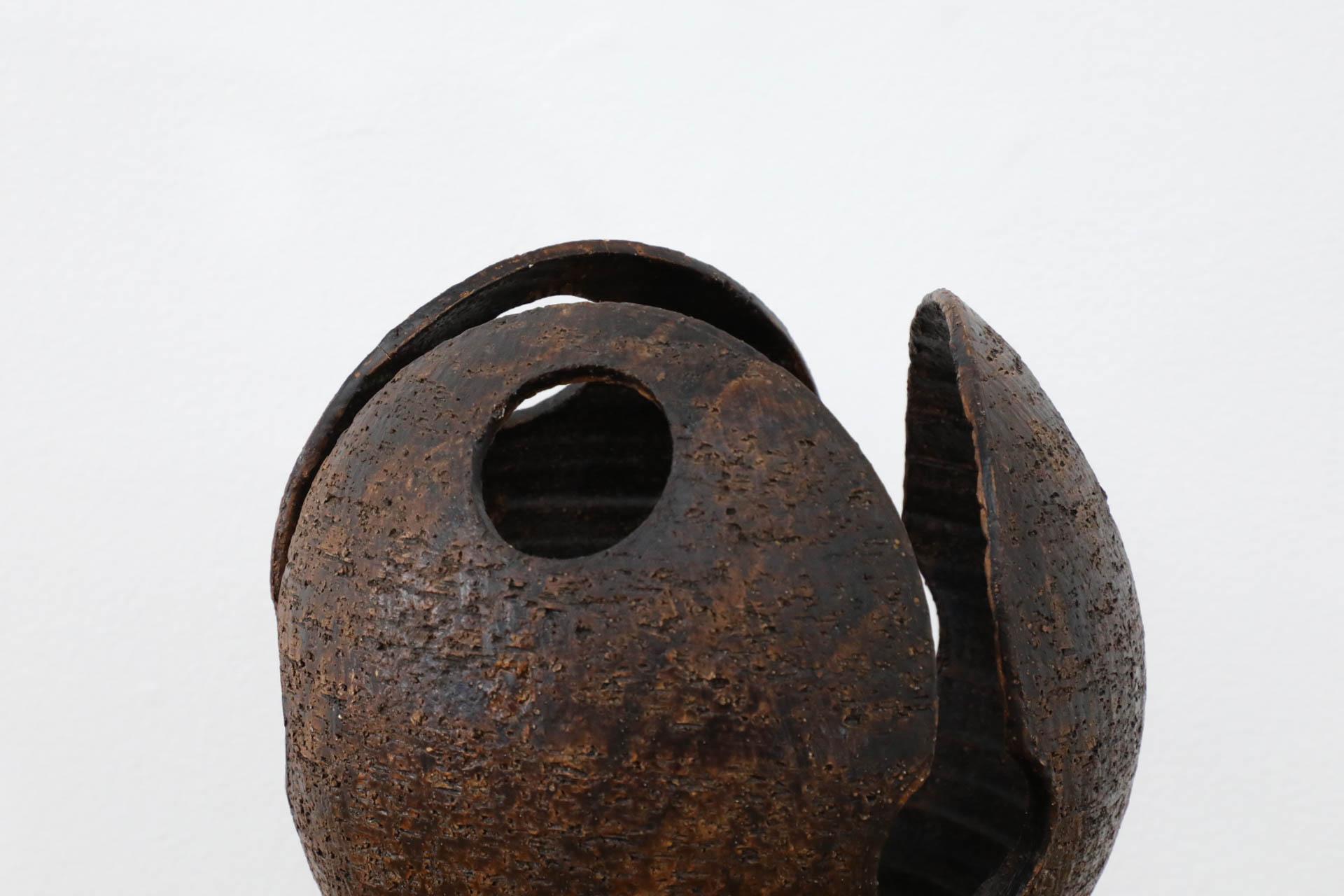 Mid-Century Dutch Organic Brutalist Ceramic Table Lamp at 1stDibs