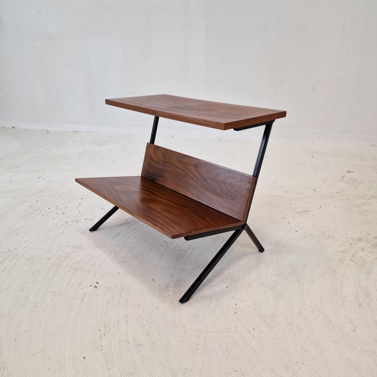 Midcentury Dutch Side Table or Magazine Rack, 1960s For Sale at 1stDibs