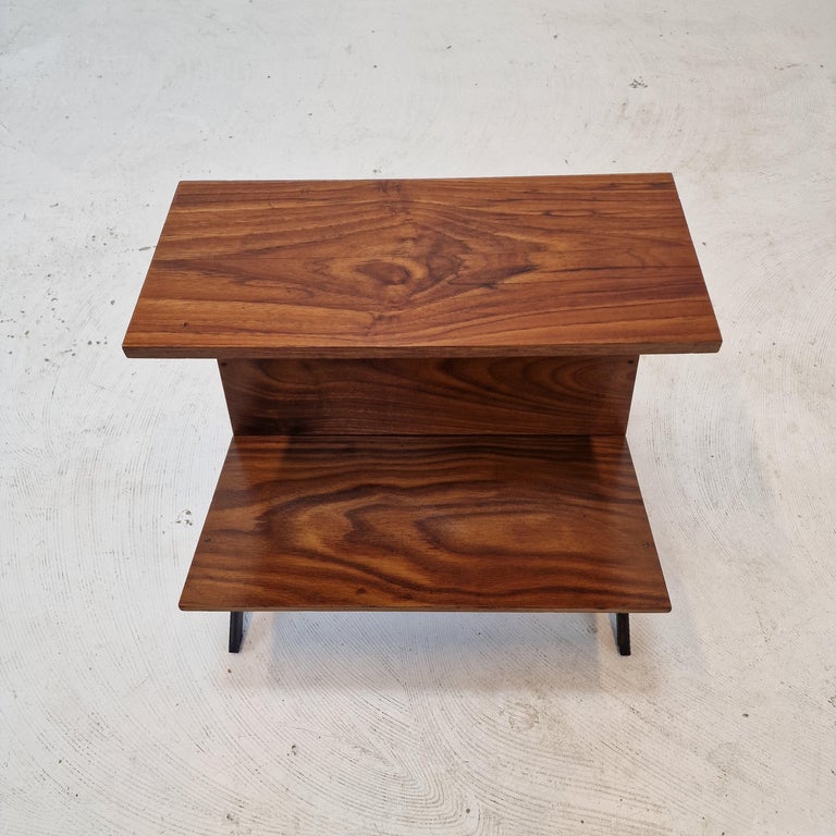 Midcentury Dutch Side Table or Magazine Rack, 1960s For Sale at 1stDibs