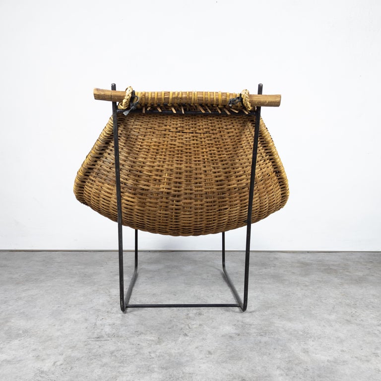 Mid Century "Duyan" lounge chair by John Risley for Ficks Reed For Sale ...