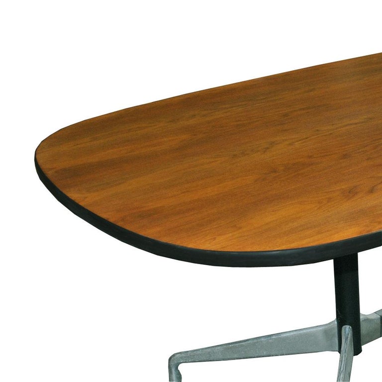 Mid Century Eames Herman Miller 7ft Walnut Conference Table at 1stDibs