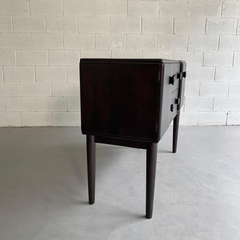 Midcentury Ebonized Maple Sideboard Console by Heywood Wakefield at 1stDibs