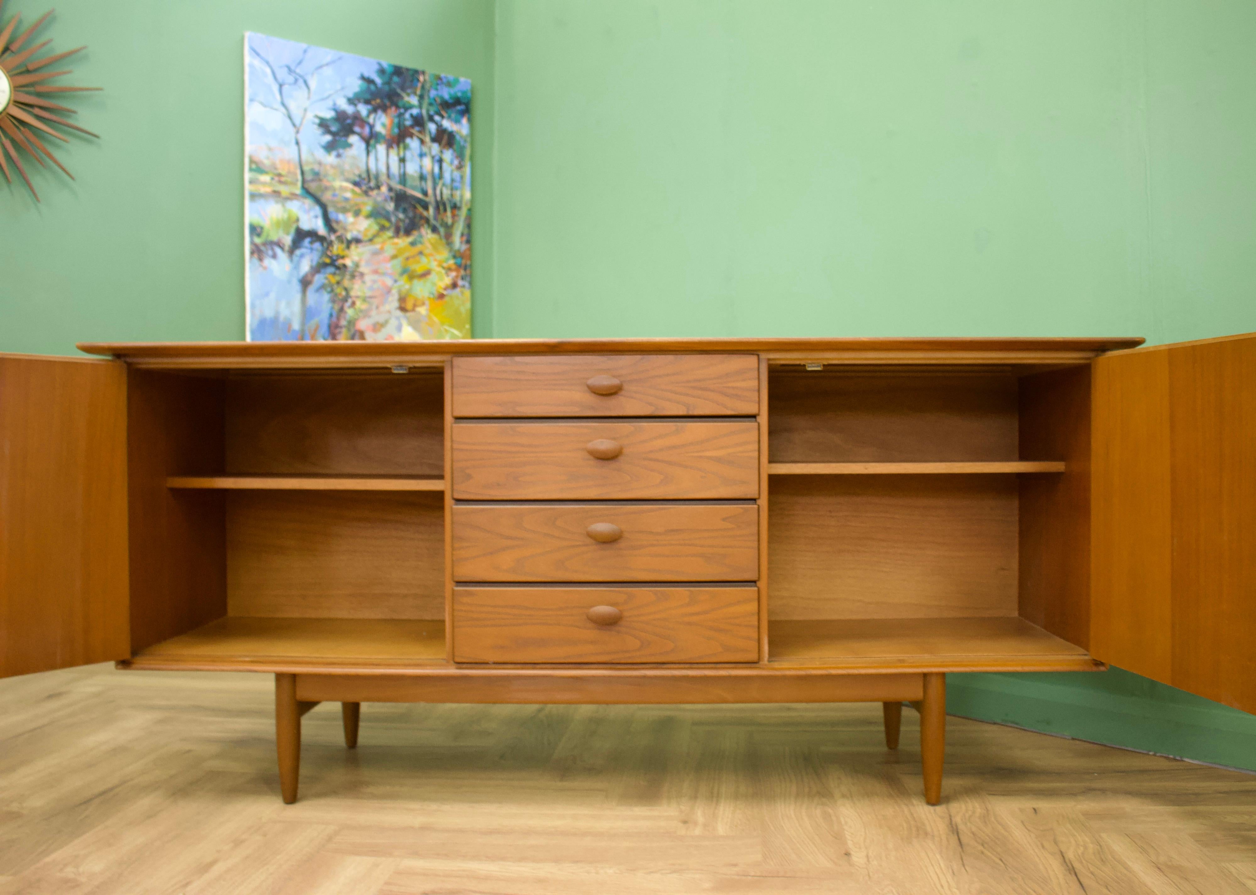Mid-Century Elm Sideboard from Scandart, 1960s For Sale at 1stDibs