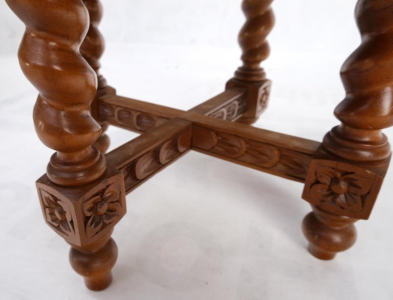 Mid Century Embossed Leather South American Coffee Table 4 Nesting ...