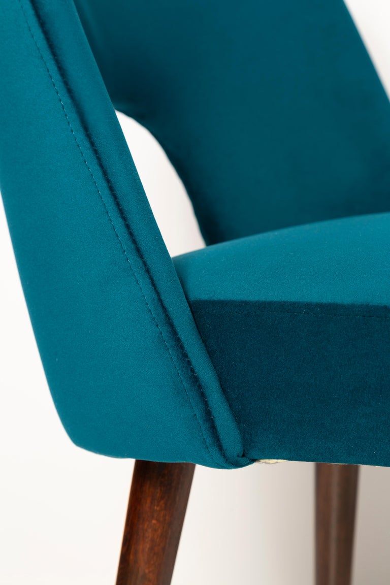 Mid-Century Emerald Green Velvet 'Shell' Chair, Europe, 1960s For Sale ...