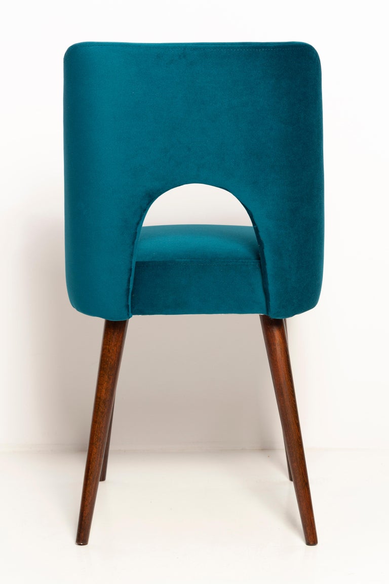 Mid-Century Emerald Green Velvet 'Shell' Chair, Europe, 1960s For Sale ...
