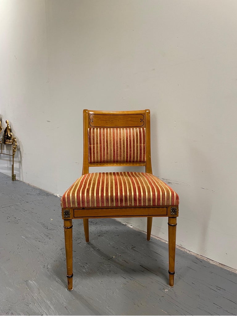 Mid Century Empire Regency Neo-Classical Chairs Biedermeier Style, a ...