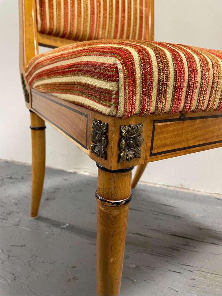 Mid Century Empire Regency Neo-Classical Chairs Biedermeier Style, a ...