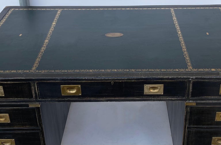 Mid-Century English Bevan Funnell Ltd. Campaign Style Partners Desk at ...