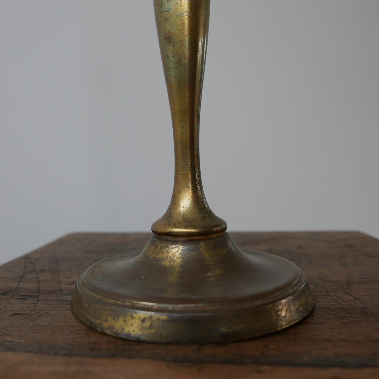 Mid-Century English Brass Table Lamp For Sale at 1stDibs
