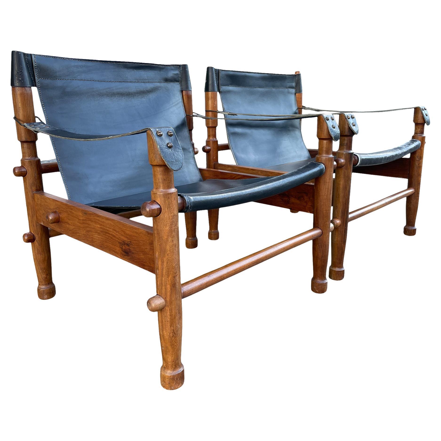 Leather Safari Chair at 1stDibs