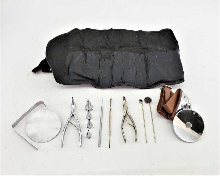 Mid-Century Era Assorted Medical Doctor's Field Examination Instrument ...