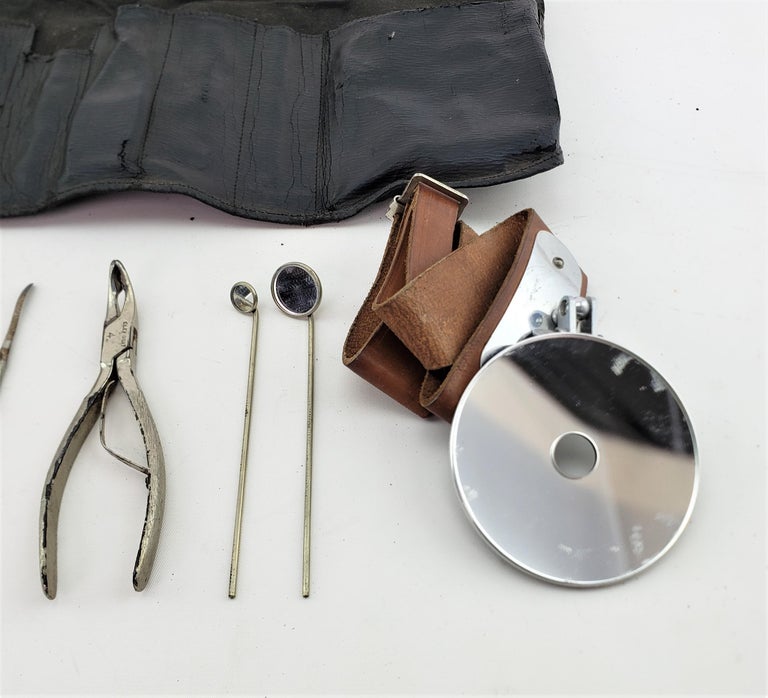 Mid-Century Era Assorted Medical Doctor's Field Examination Instrument ...