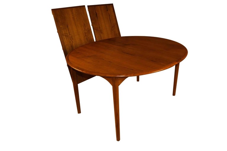 Mid Century Erik Buck for Povl Dinesen Danish Teak Extendable Dining ...