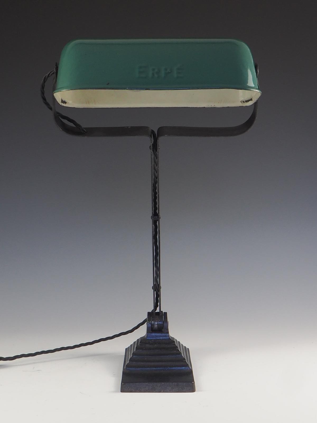 Mid Century Erpe Desk Lamp Belgium Vintage Industrial For Sale at 1stDibs
