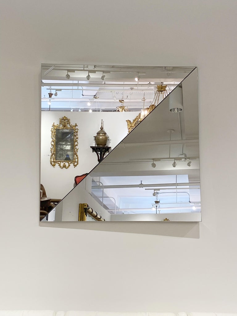 Mid Century Faceted Mirror by Raymor/Richards Morgenthau Inc at 1stDibs