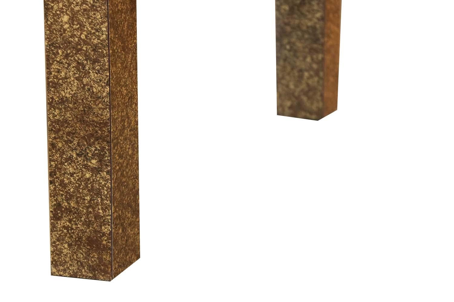 Midcentury Faux Tortoise Shell Parsons Style coffee End Game Table For ...